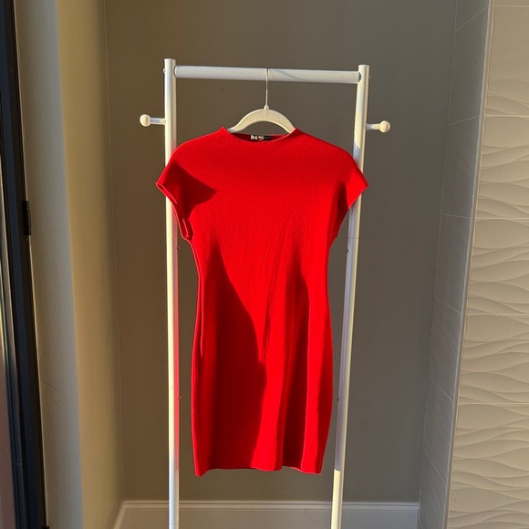 Zara | Dresses | Zara Vibrant Red Dress | Poshmark
